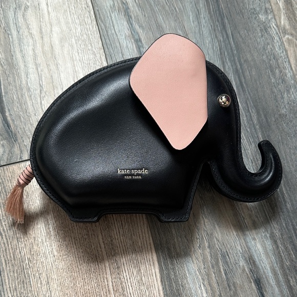 kate spade | Bags | Kate Spade Black And Pink Elephant Crossbody Bag ...